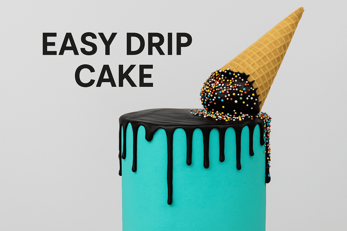 🍫 Easy Drip Cake Using Bakels Truffle! — Cupcake Sweeties