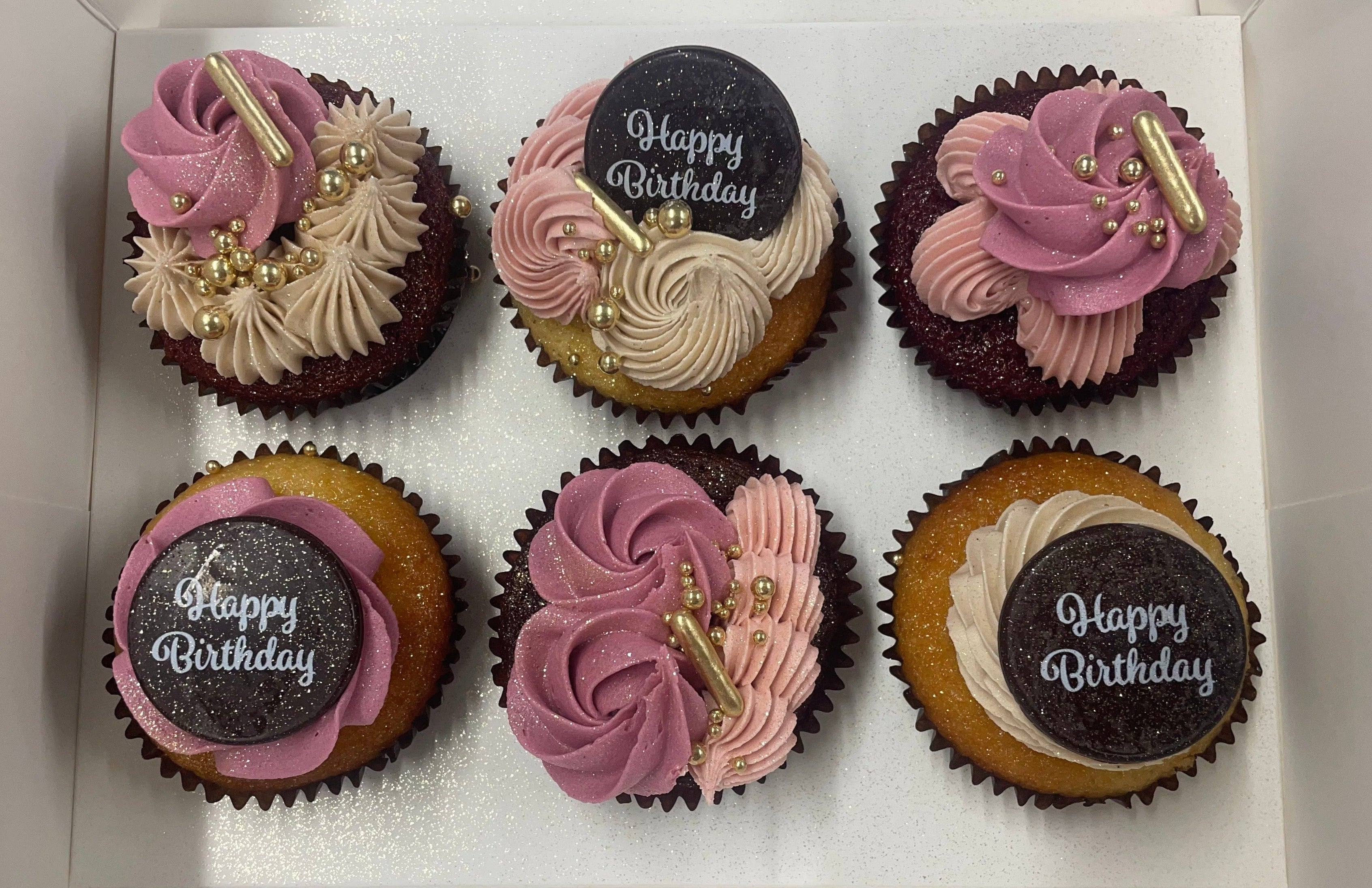 'Fancy' Happy Birthday Cupcakes — Cupcake Sweeties