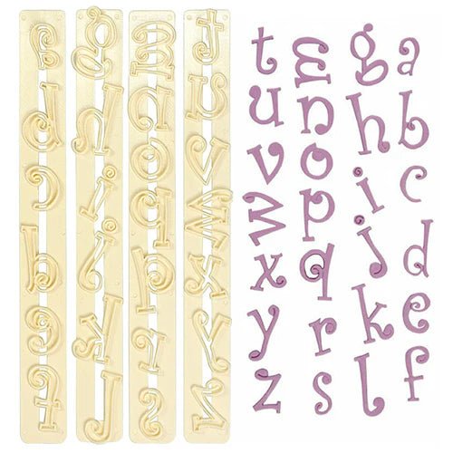 FMM | Tappits | Alphabet | Cutter Set | Funky Lower Case — Cupcake Sweeties
