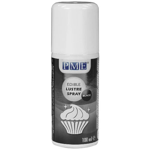 PME | Edible Lustre Spray | Black | 100ml — Cupcake Sweeties
