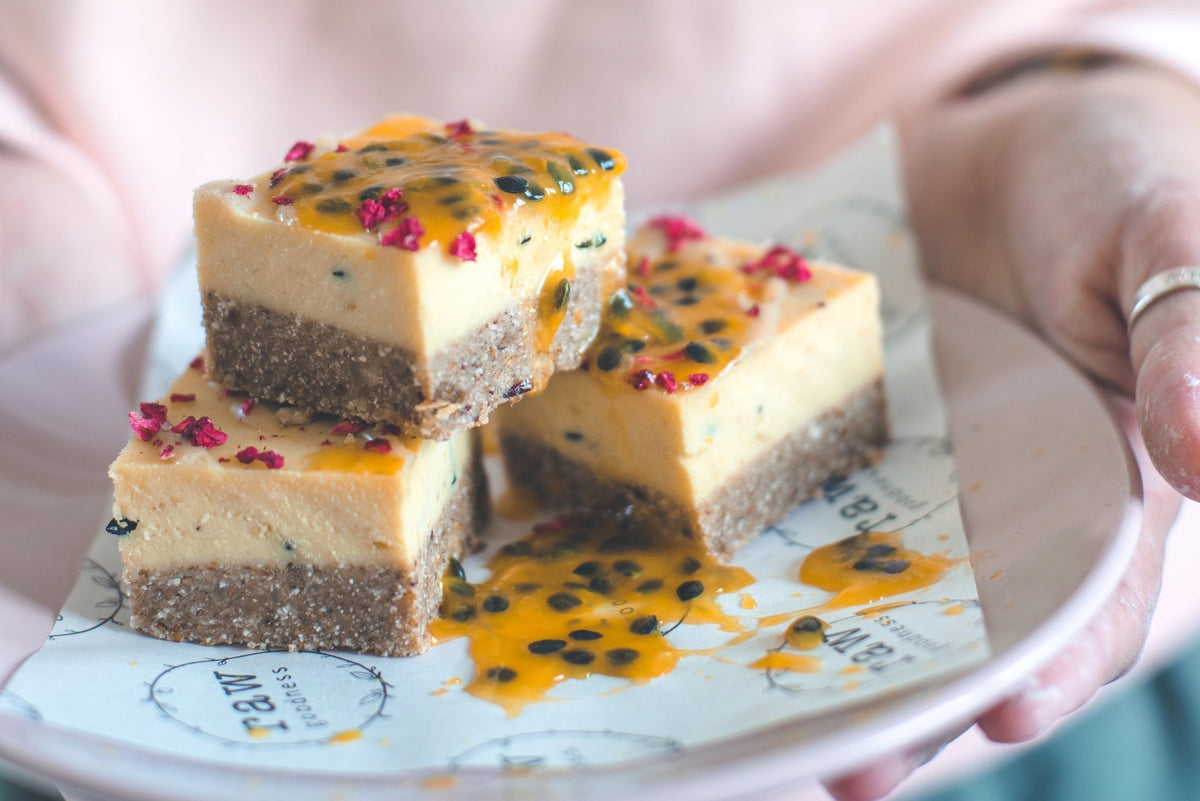 Raw Goodness - Passionfruit White Chocolate Slice — Cupcake Sweeties
